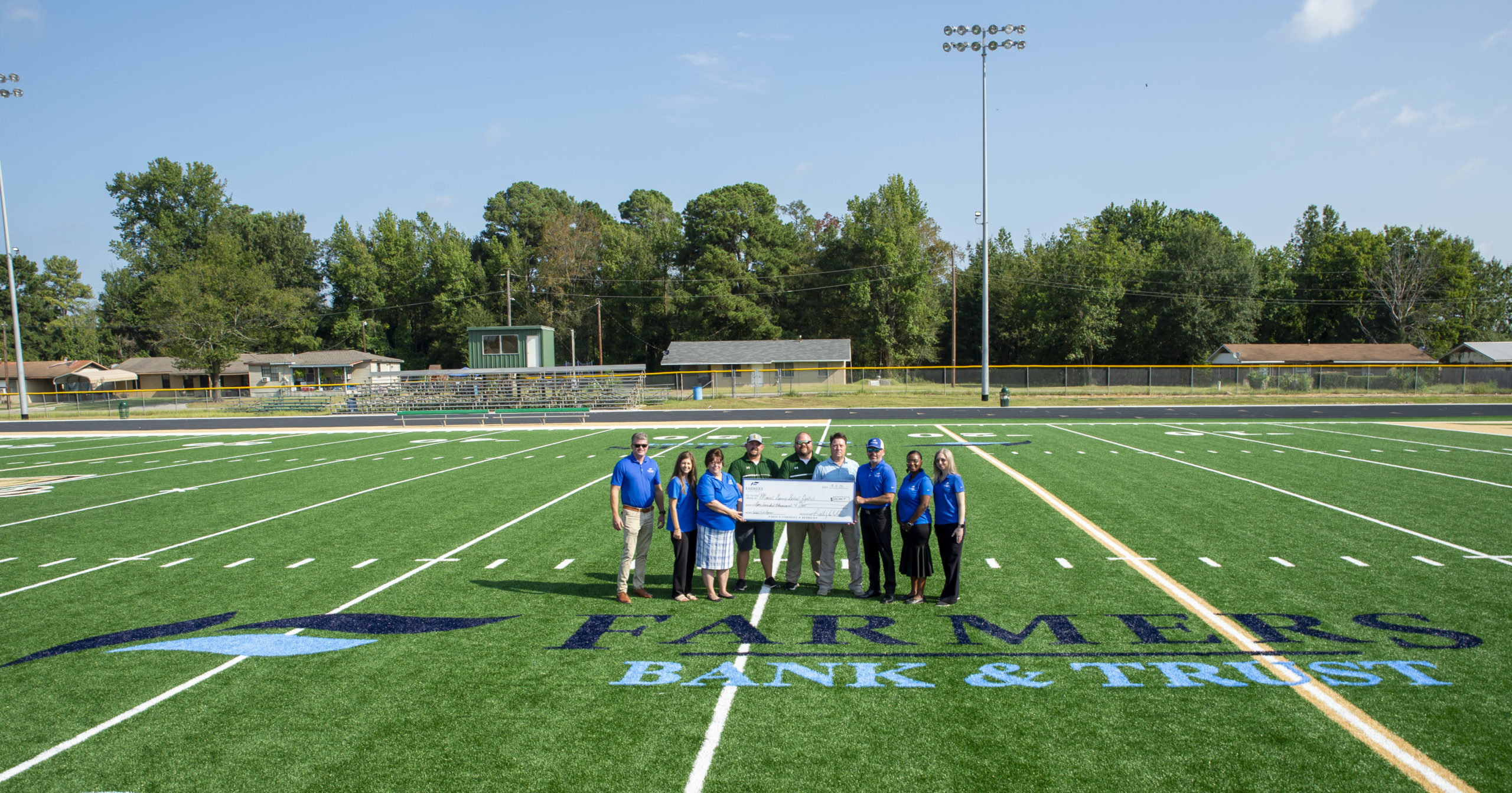 $100K Donation Enhances Mineral Springs Football Field • Right at the Heart